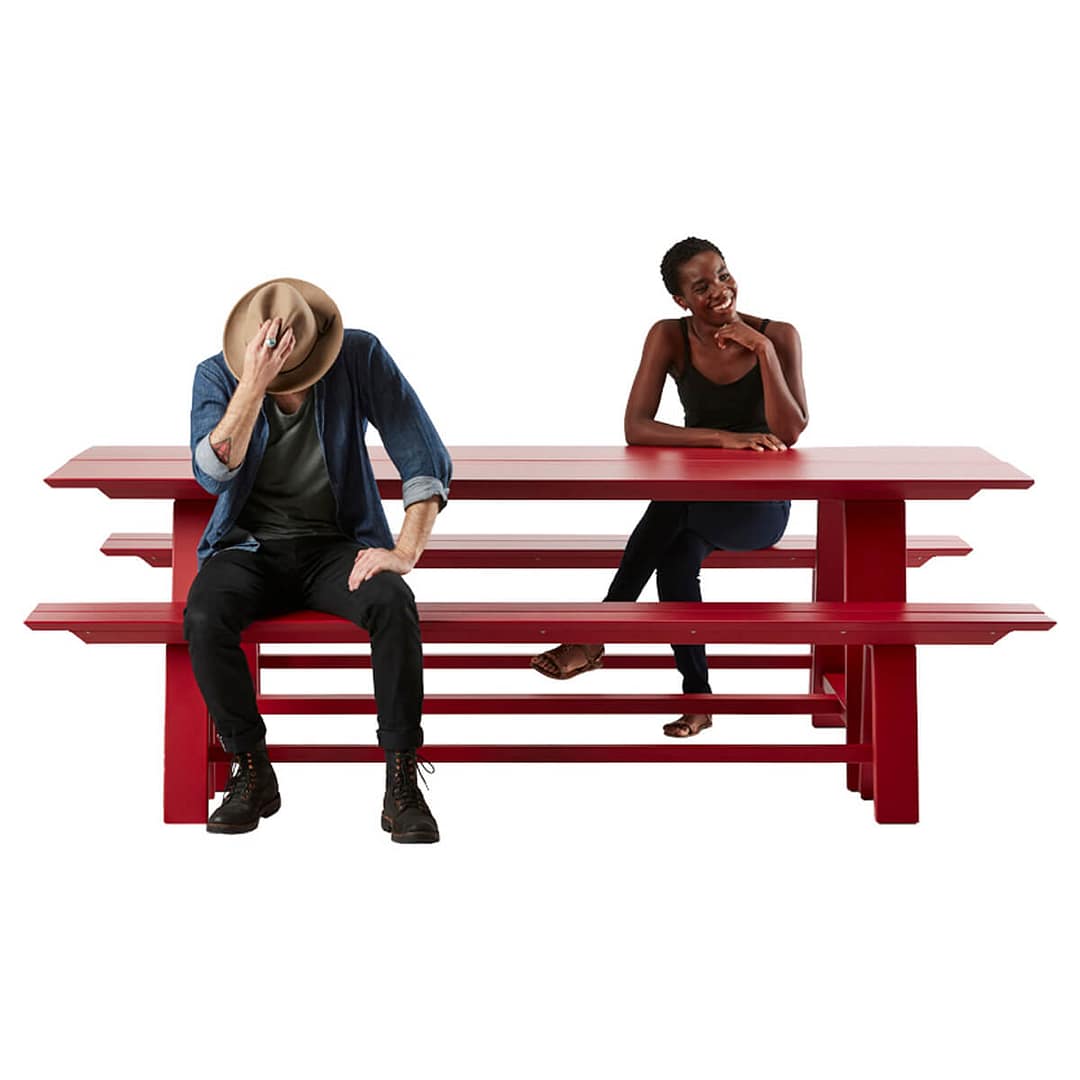 OpenSpaces Dining Table and Bench - Smith System®