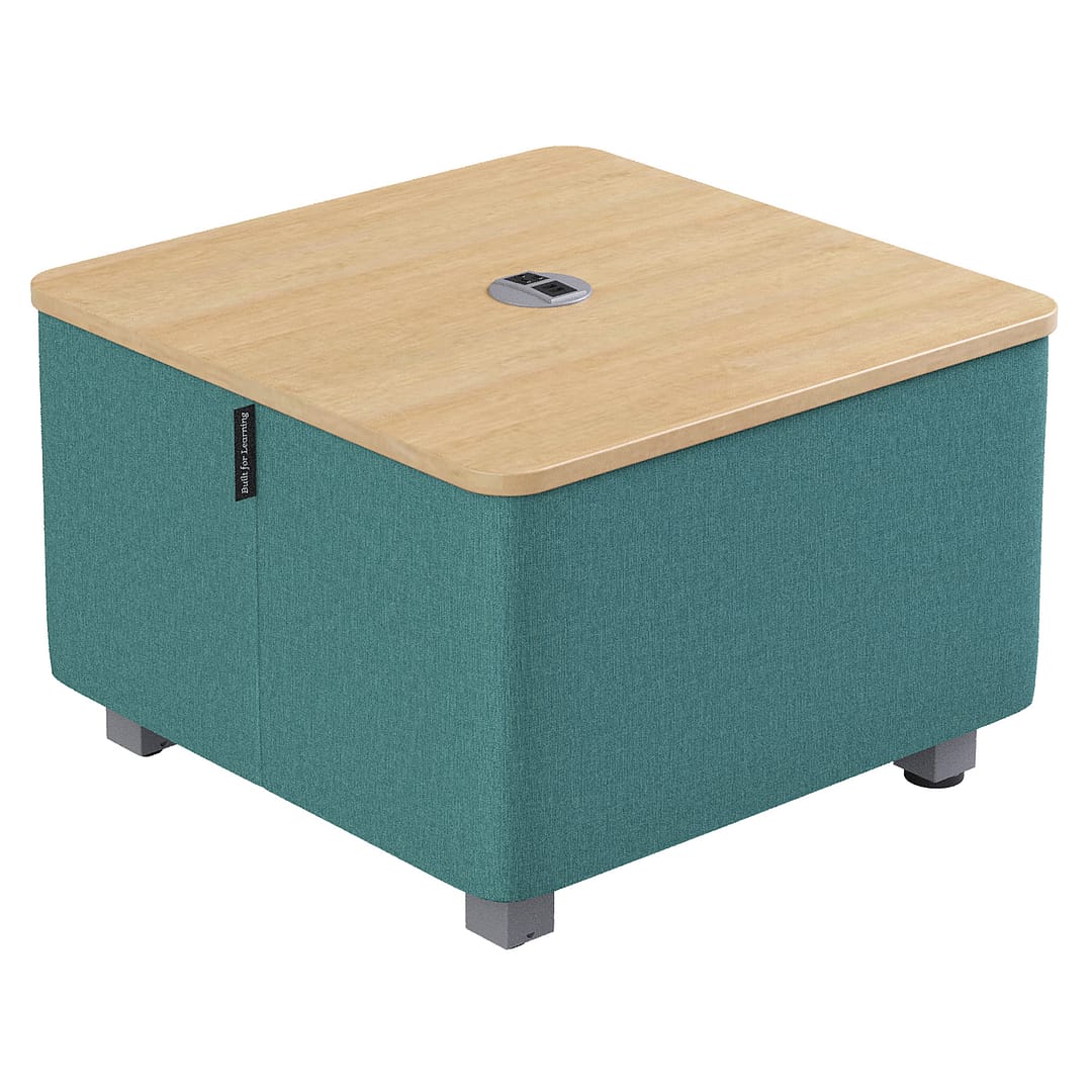 Flowform® Modular Square Ottoman + Surface w/ Power | Smith System®