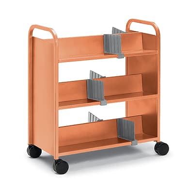 Booktruck, Six Sloping Shelf | Smith System®