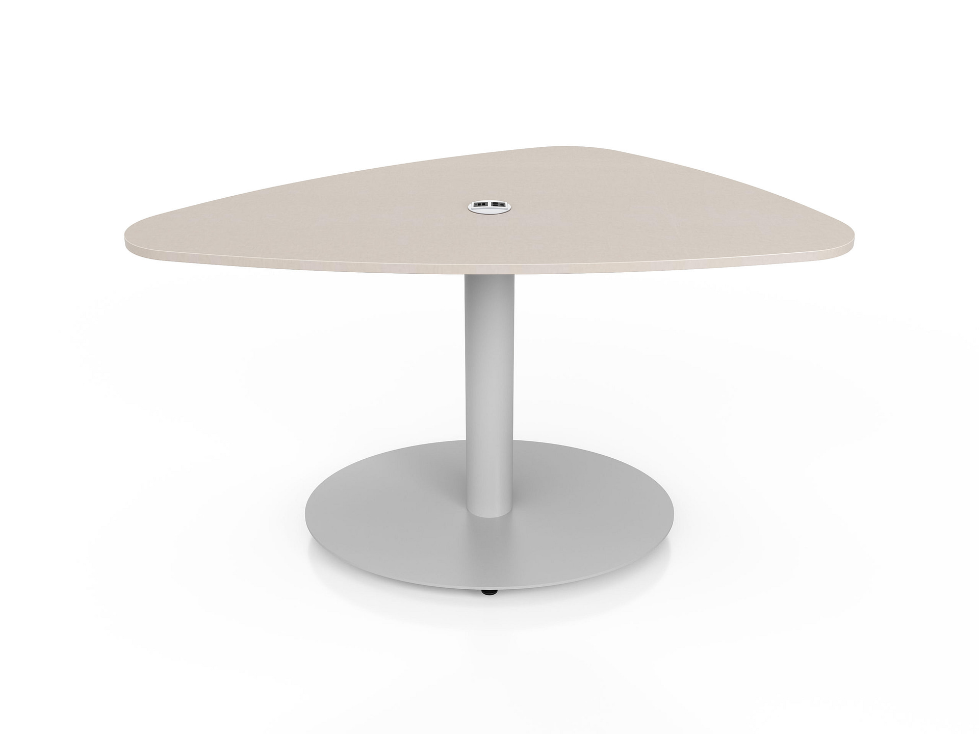 Flowform® Learn Lounge Offset Triangle Table w/power - Smith System®