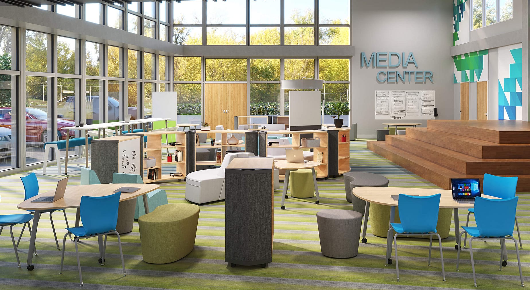 School Library Furniture - Smith System