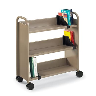 Booktruck, Three Sloping Shelf | Smith System®