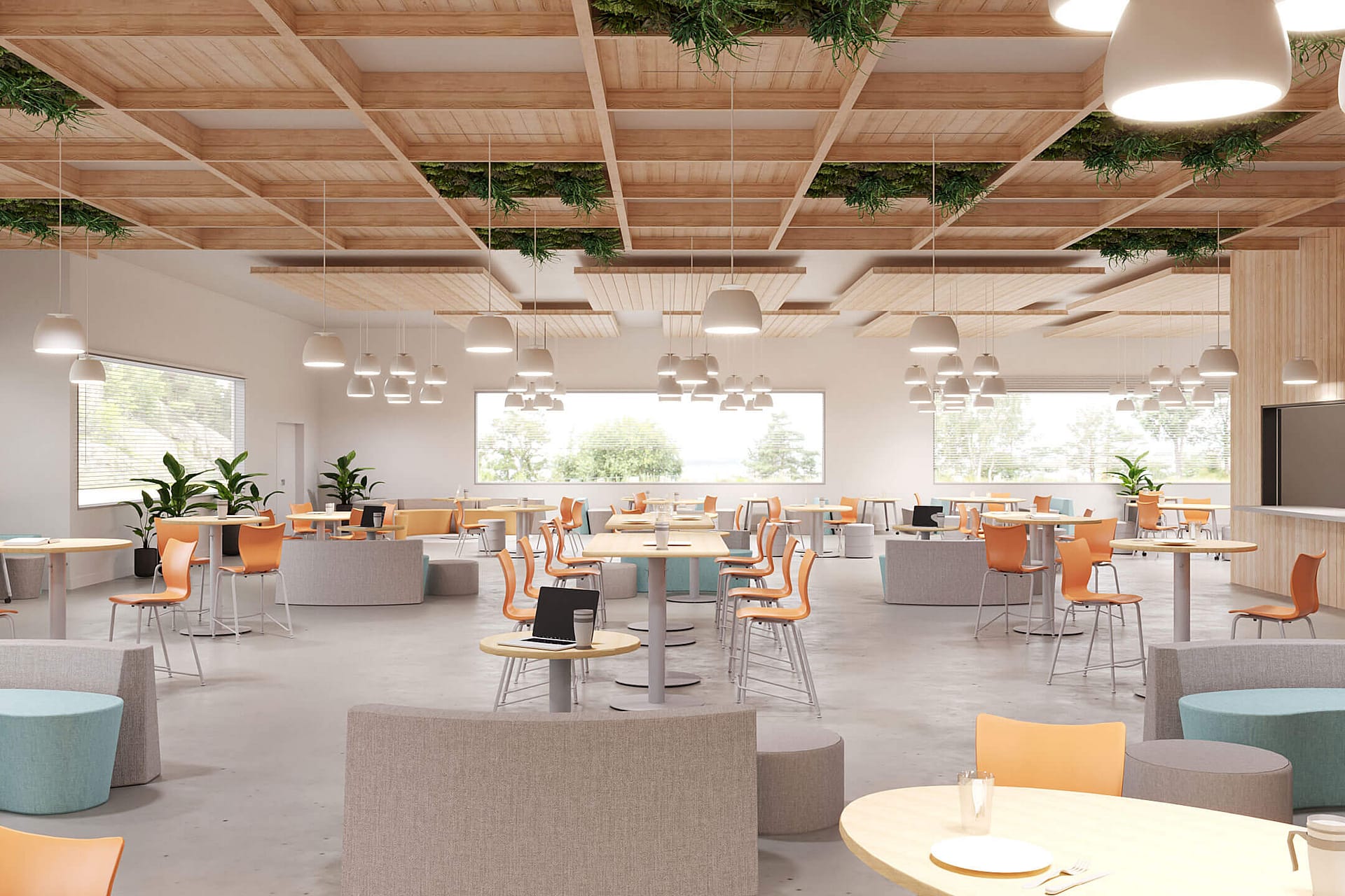 School Cafeteria and Lounge Furniture - Café Tables and Seating - Smith ...