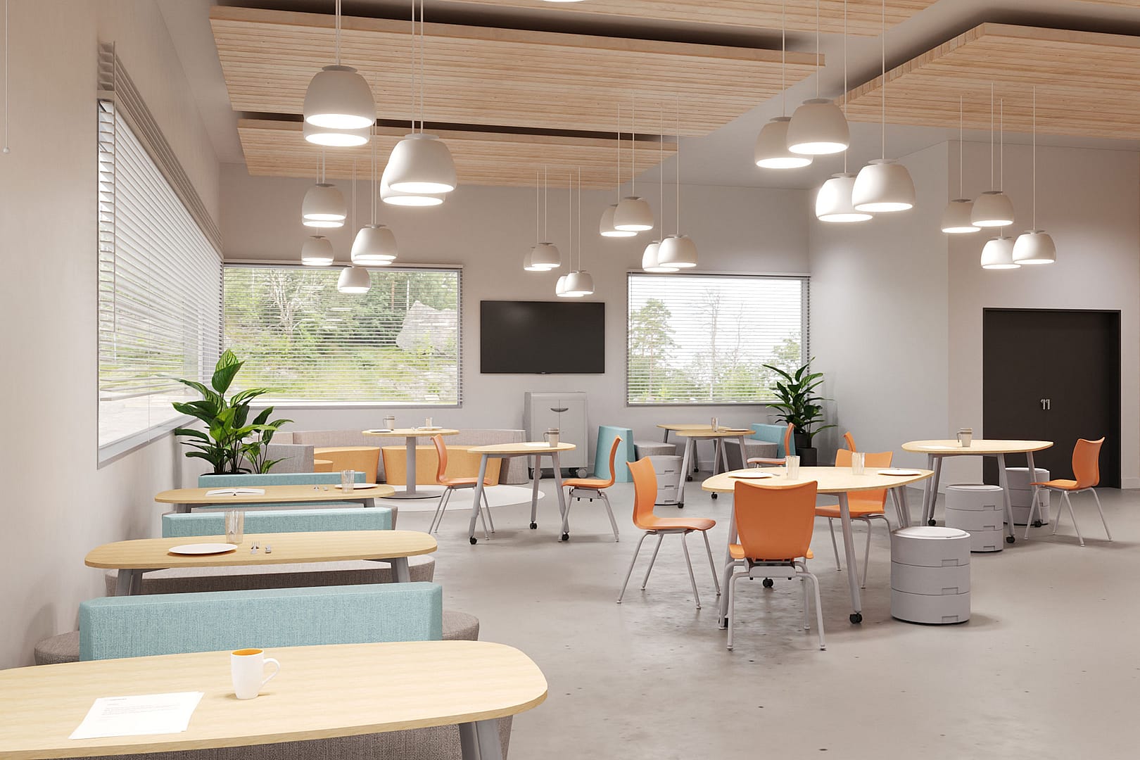 School Cafeteria and Lounge Furniture - Café Tables and Seating - Smith ...