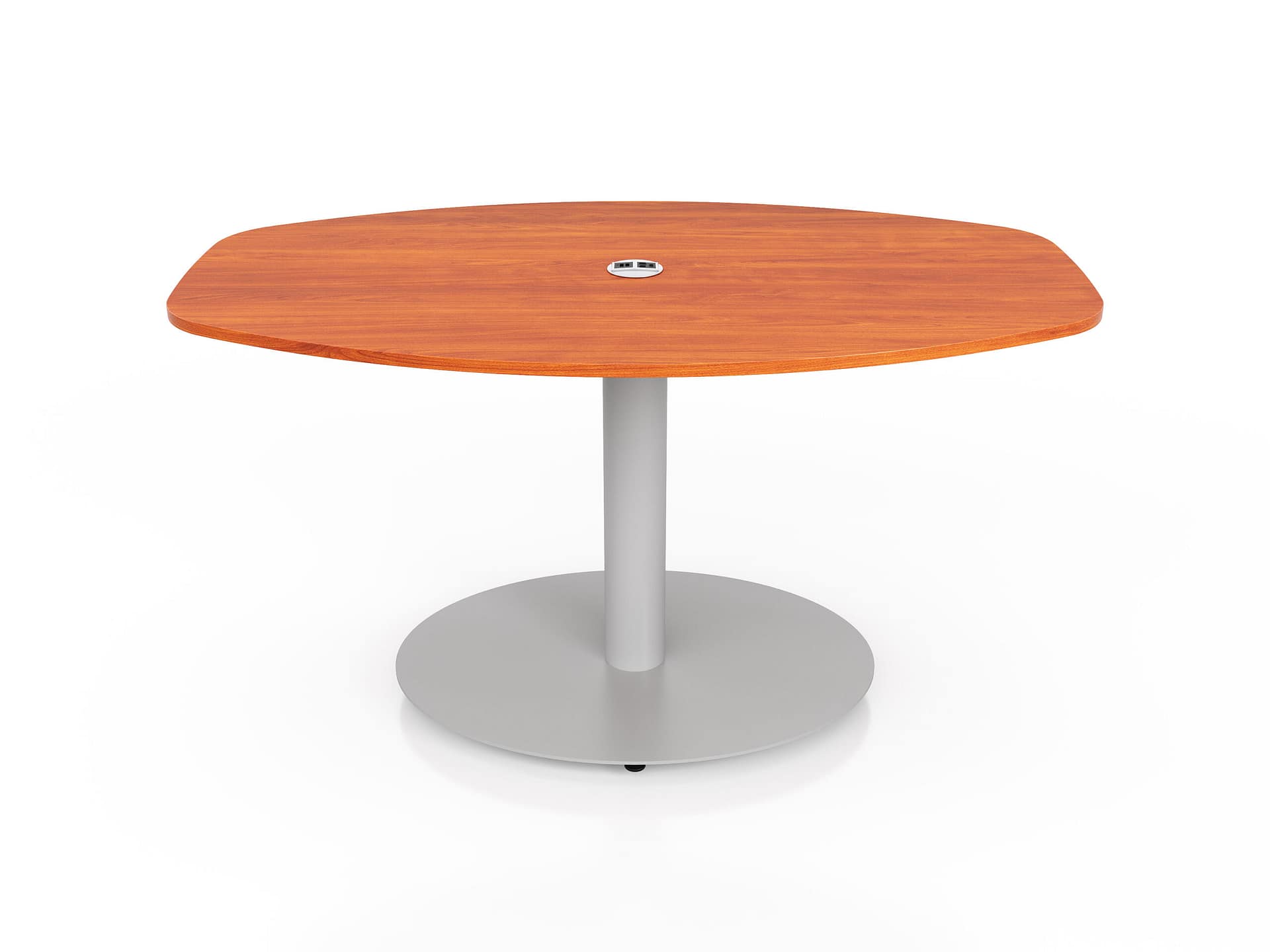 Flowform® Learn Lounge Curved Rectangle Table w/power - Smith System®