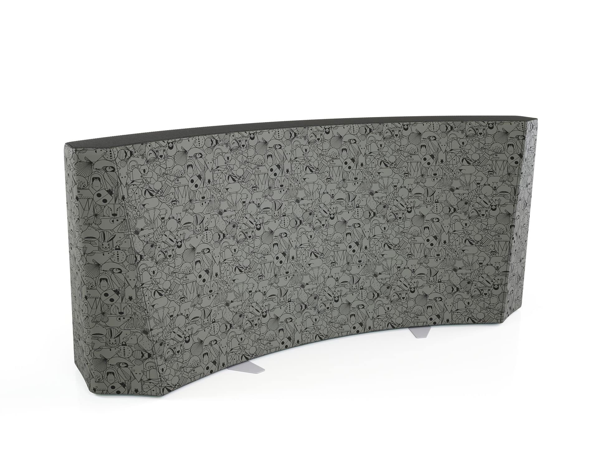 Flowform Curved Bench Divider | Smith System®