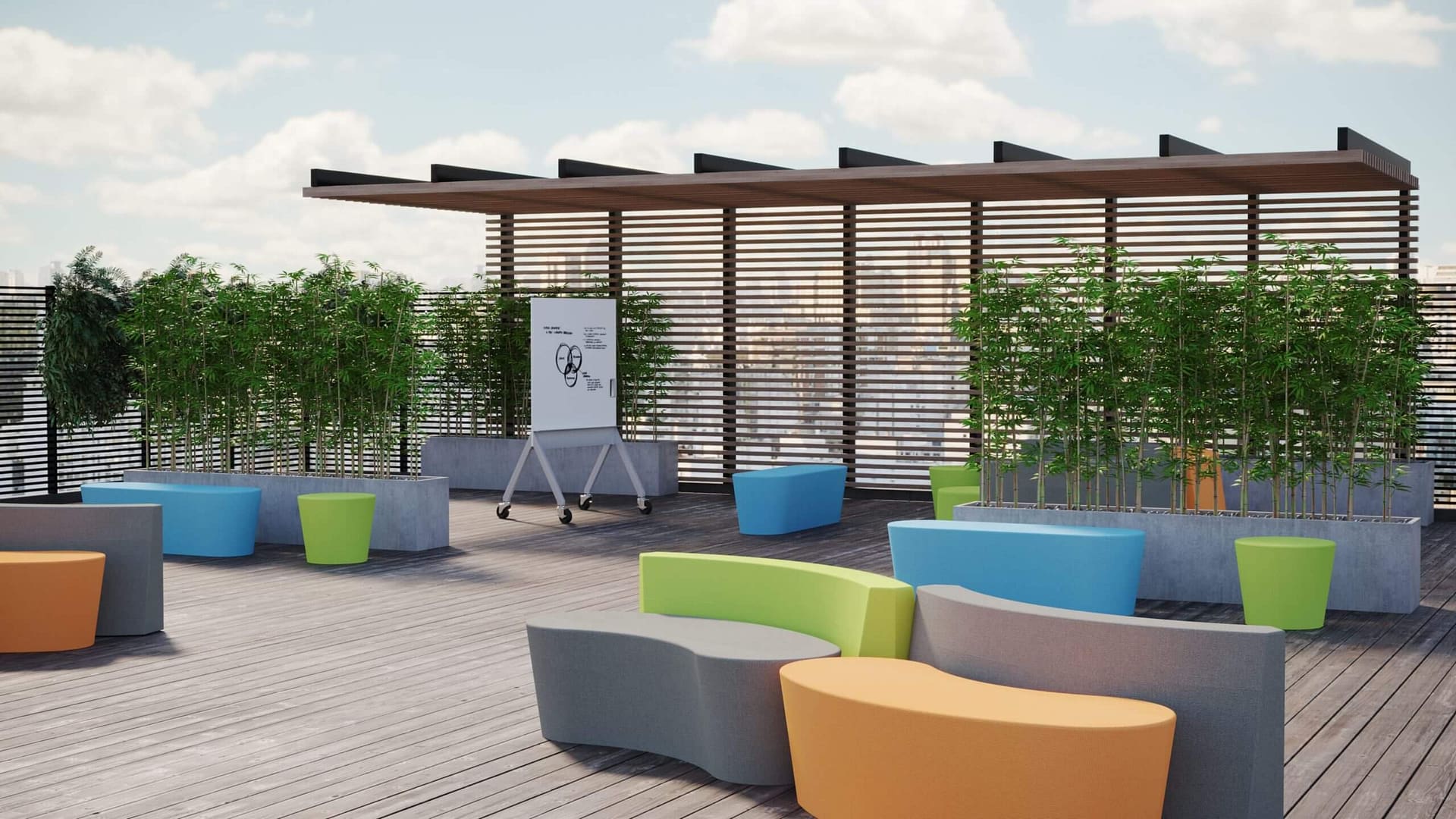 Flowform Outdoor Straight Bench | Smith System®